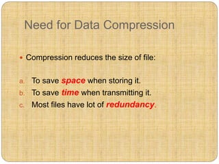 Data compression | PPTX