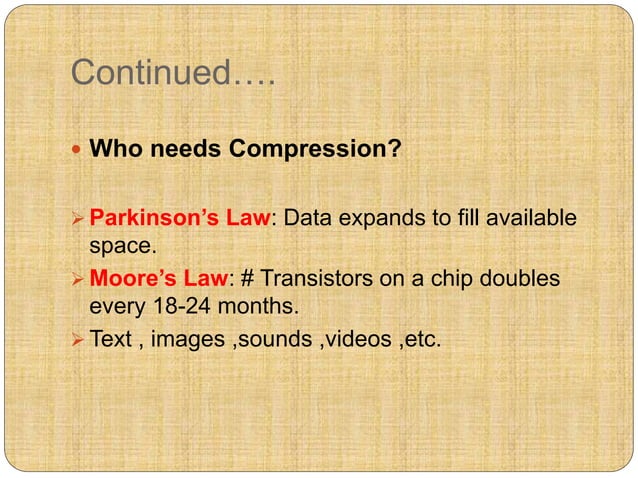 Data compression | PPTX