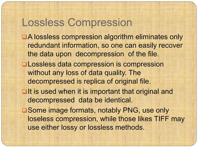 Data compression | PPTX