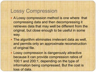 Data compression | PPTX