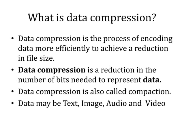 Data compression | PPT