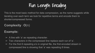 Data compression algorithms | PPTX