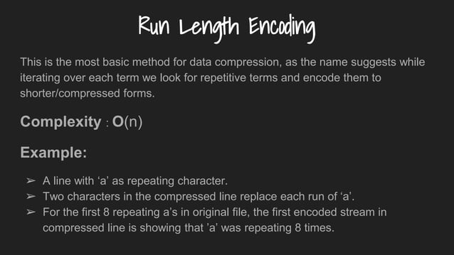 Data compression algorithms | PPTX