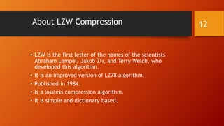 Data compression & Classification | PPT