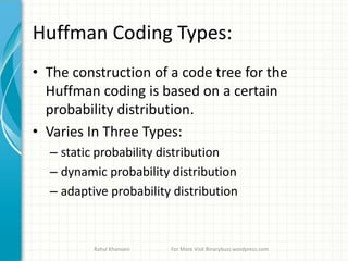 Data compression huffman coding algoritham | PPT