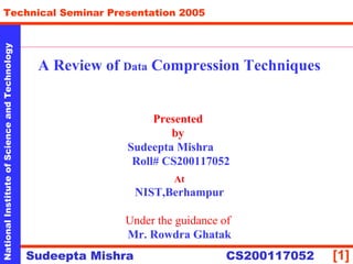 Data compression tech cs | PPT