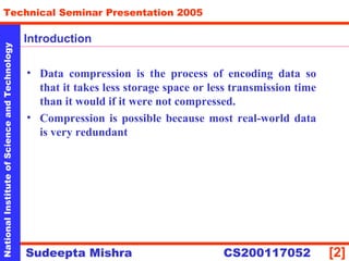 Data compression tech cs | PPT