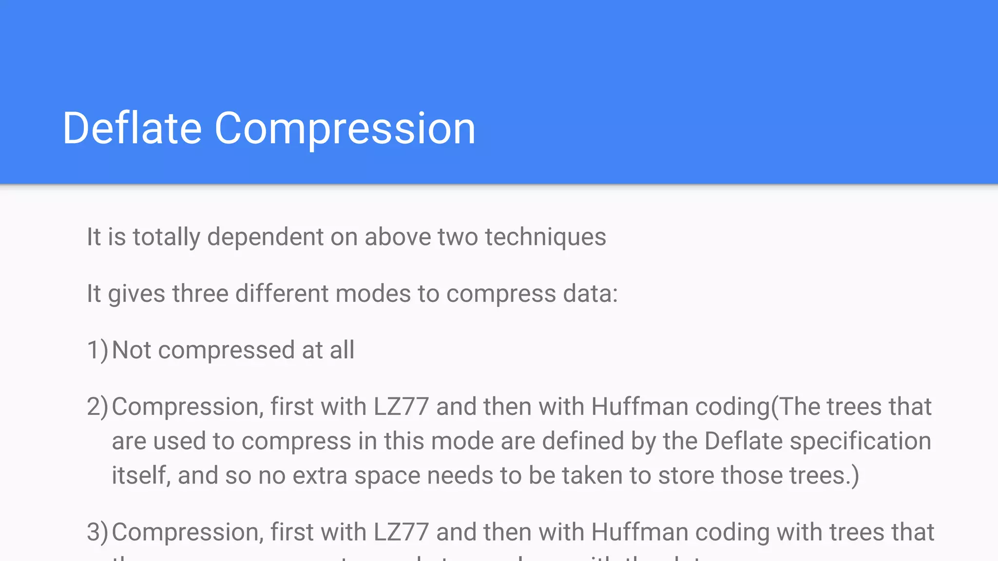 Data compression techniques | PPTX