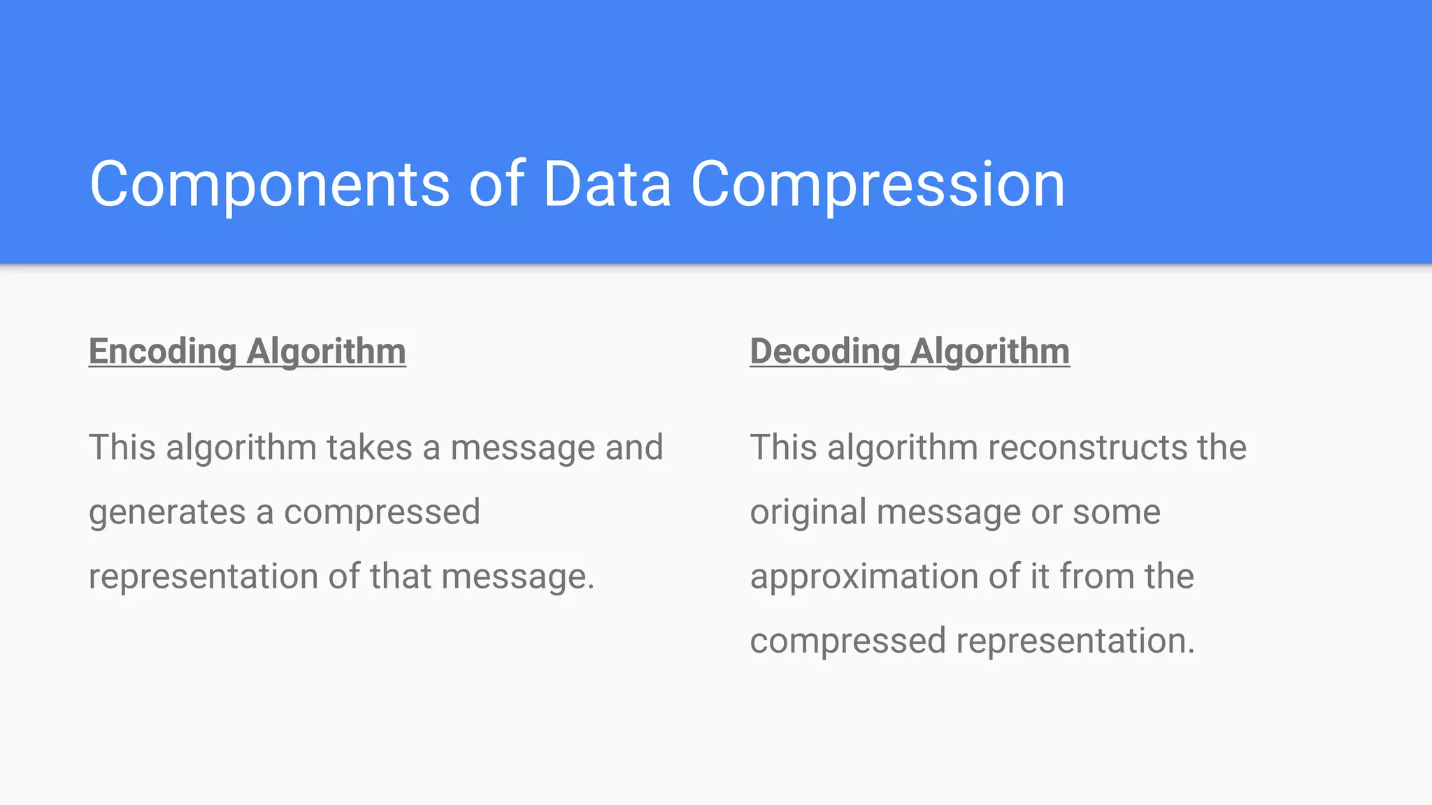 Data compression techniques | PPTX