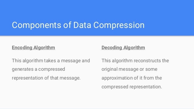 Data compression techniques