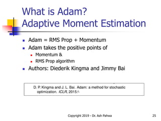 Data Con LA 2019 - Optimization Algorithms for Deep Learning by Ash Pahwa | PPT