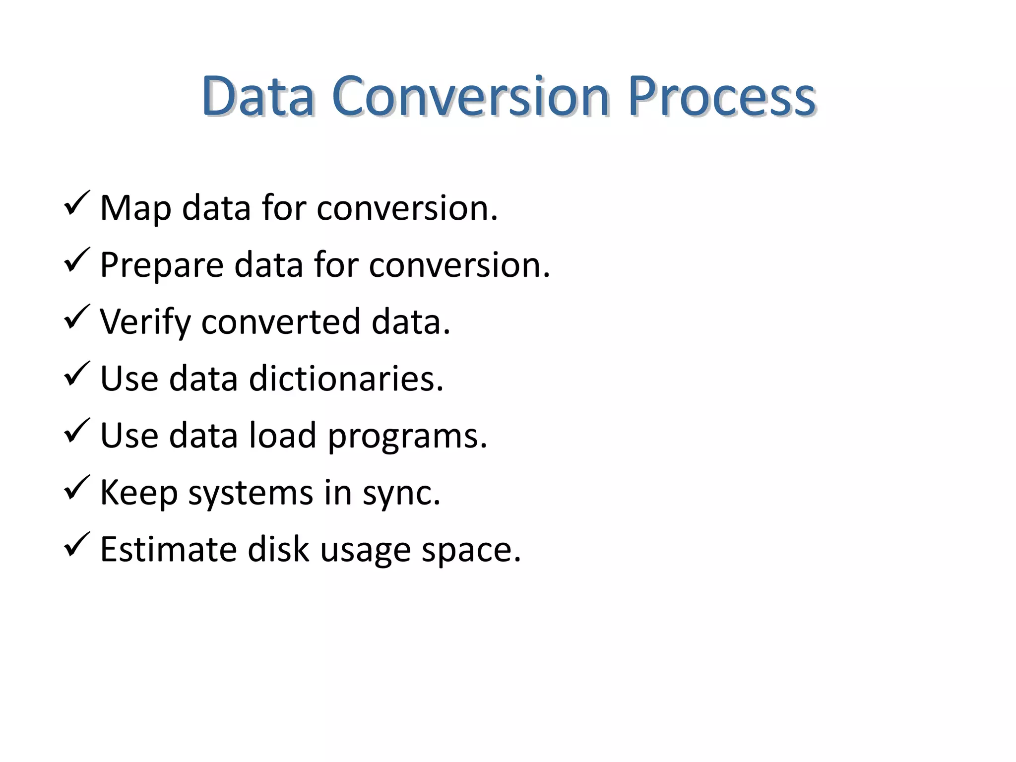 Oracle/ SQL Data Conversion Implementation Approach | PPT
