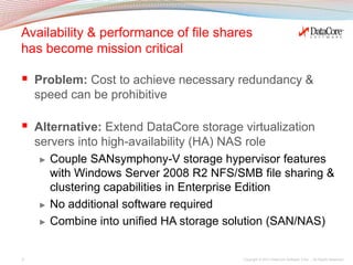 Data core makes_ha_nas_practical_20mar12 | PPT
