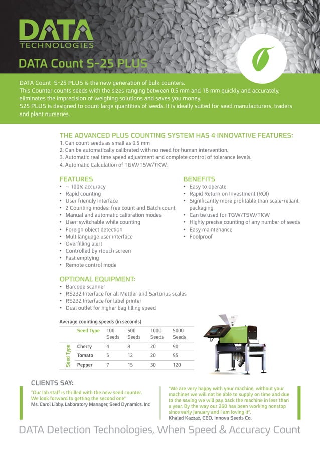 DATA count S25 PLUS new version | PDF