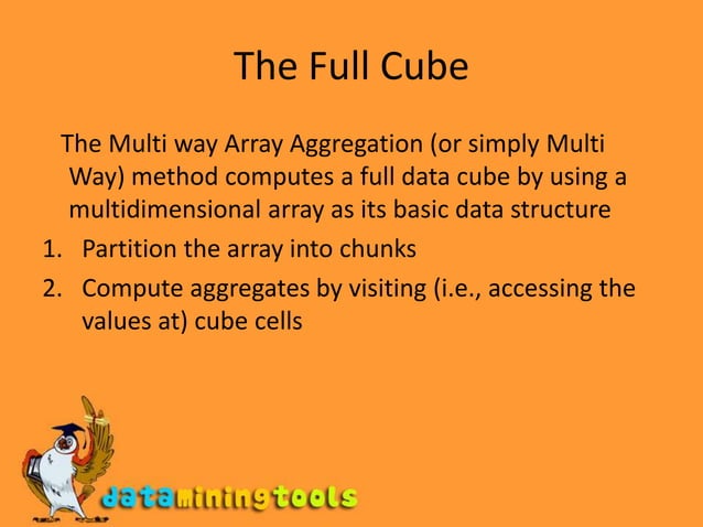 Data Mining: Data cube computation and data generalization | PPTX | Databases | Computer ...