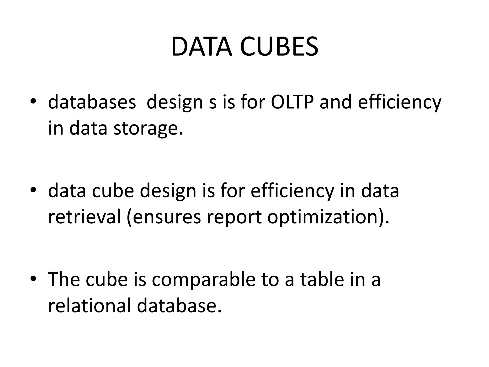 Data cubes | PPTX
