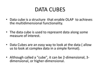 Data cubes | PPTX