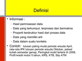 Data dan informasi | PPT