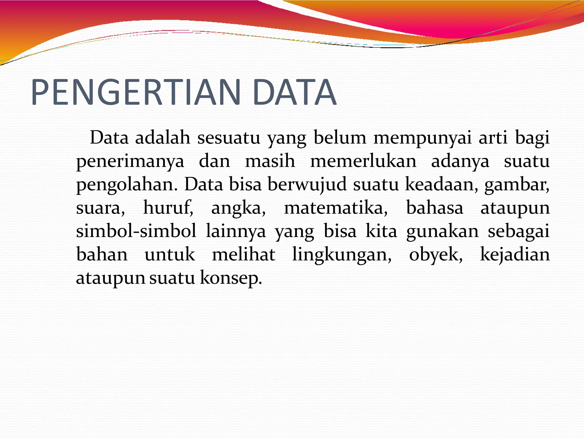 pengenalan manajemen data dan informasi.pedesa | PPTX