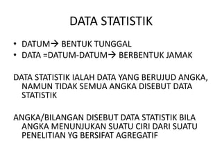 Data dan jenis data | PPTX