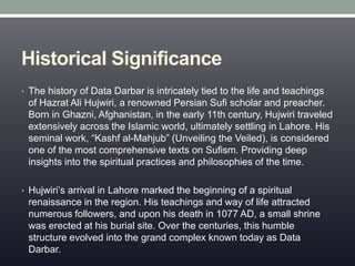 Data Darbar A Spiritual and Cultural Beacon in Lahore.pptx