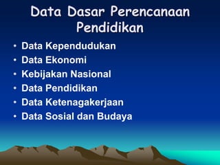 Data Dasar Perencanaan Pendidikan.ppt