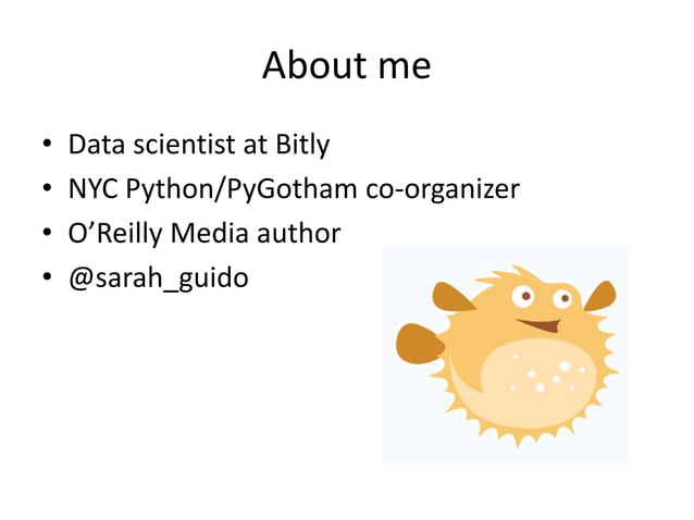 Data Science At Scale Using Apache Spark For Data Science At Bitly Ppt 