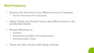 Scattertext: A Tool for Visualizing Differences in Language | PPTX