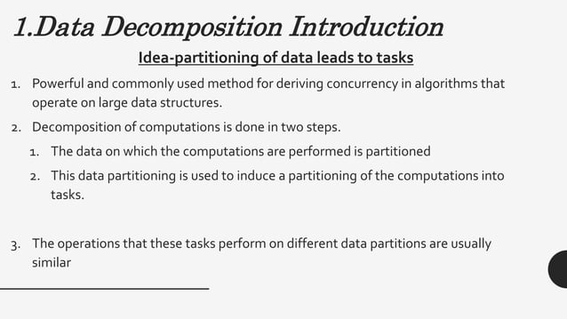 Data decomposition techniques | PPTX