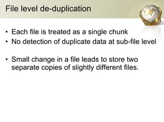 Data De Duplication New | PPT