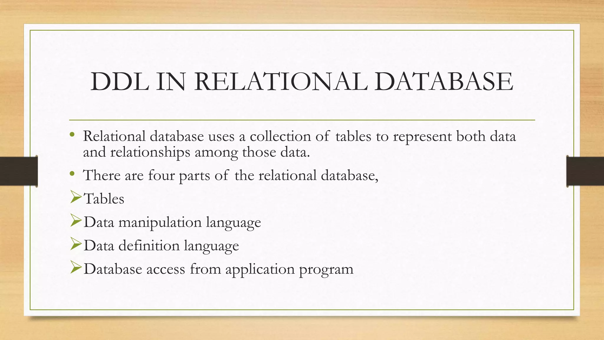 Data definition language | PPTX