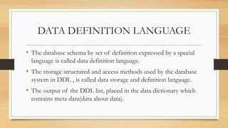Data definition language | PPTX