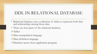 Data definition language | PPTX
