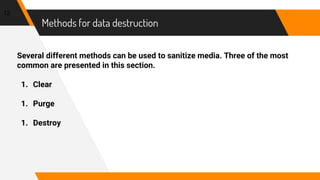 Data destruction policy | PPT