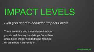 Data Destruction Process depending on the Impact Level | PDF