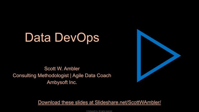 Data DevOps: An Overview | PPT