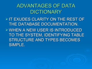 Data dictionary | PPT
