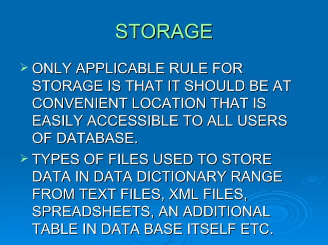 Data dictionary | PPT | Databases | Computer Software and Applications