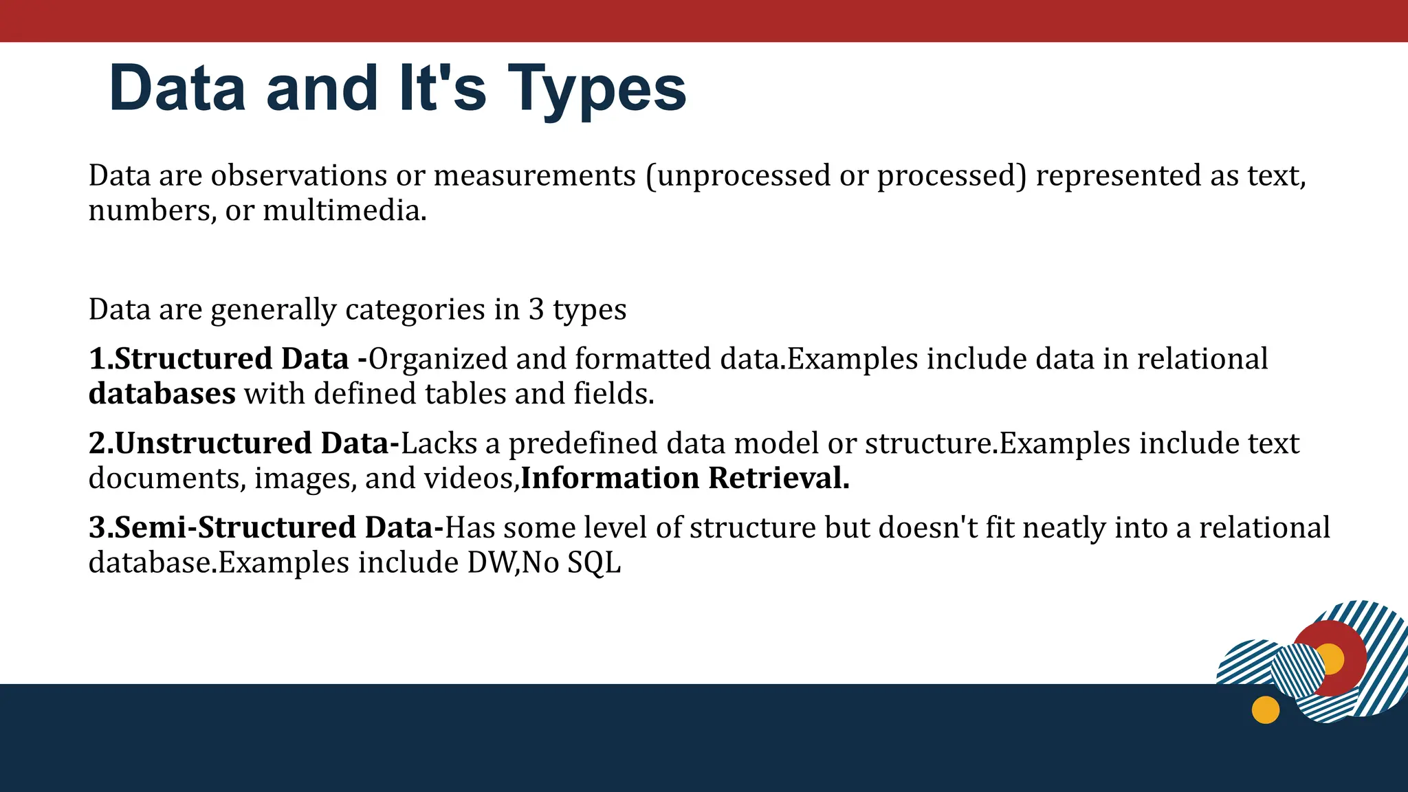 Data Dictionary , data and types of data .pptx