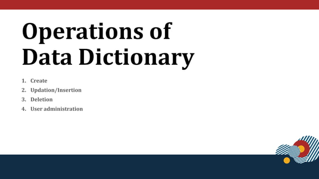 Data Dictionary , data and types of data .pptx