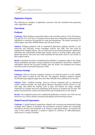 Data Digitization | DOC | Search | Internet