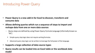 Data Discovery With Power Query in excel | PPTX