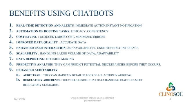 Streamlining Data Discrepancy Management with Intelligent Chatbots | PPT