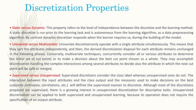 Data discretization | PPTX | 3-D Graphics | Computer Software and ...
