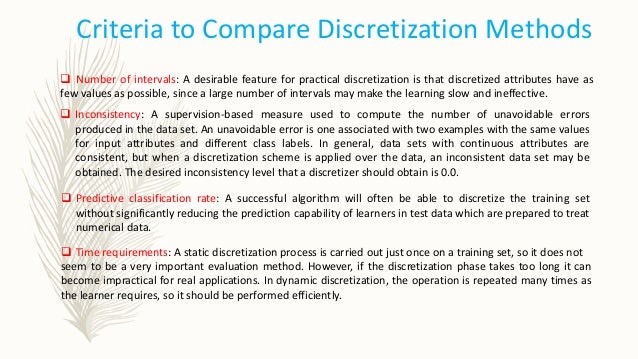 Data discretization