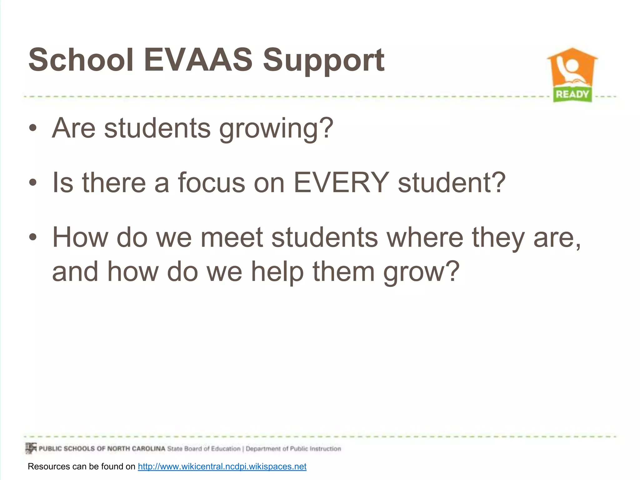 Data discussion with evaas support | PPTX