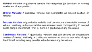 Data, Distribution Introduction and Types - Biostatistics - Ravinandan ...