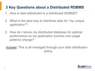 Distributed RDBMS: Data Distribution Policy: Part 1 - What is a Data Distribution Policy | PPT