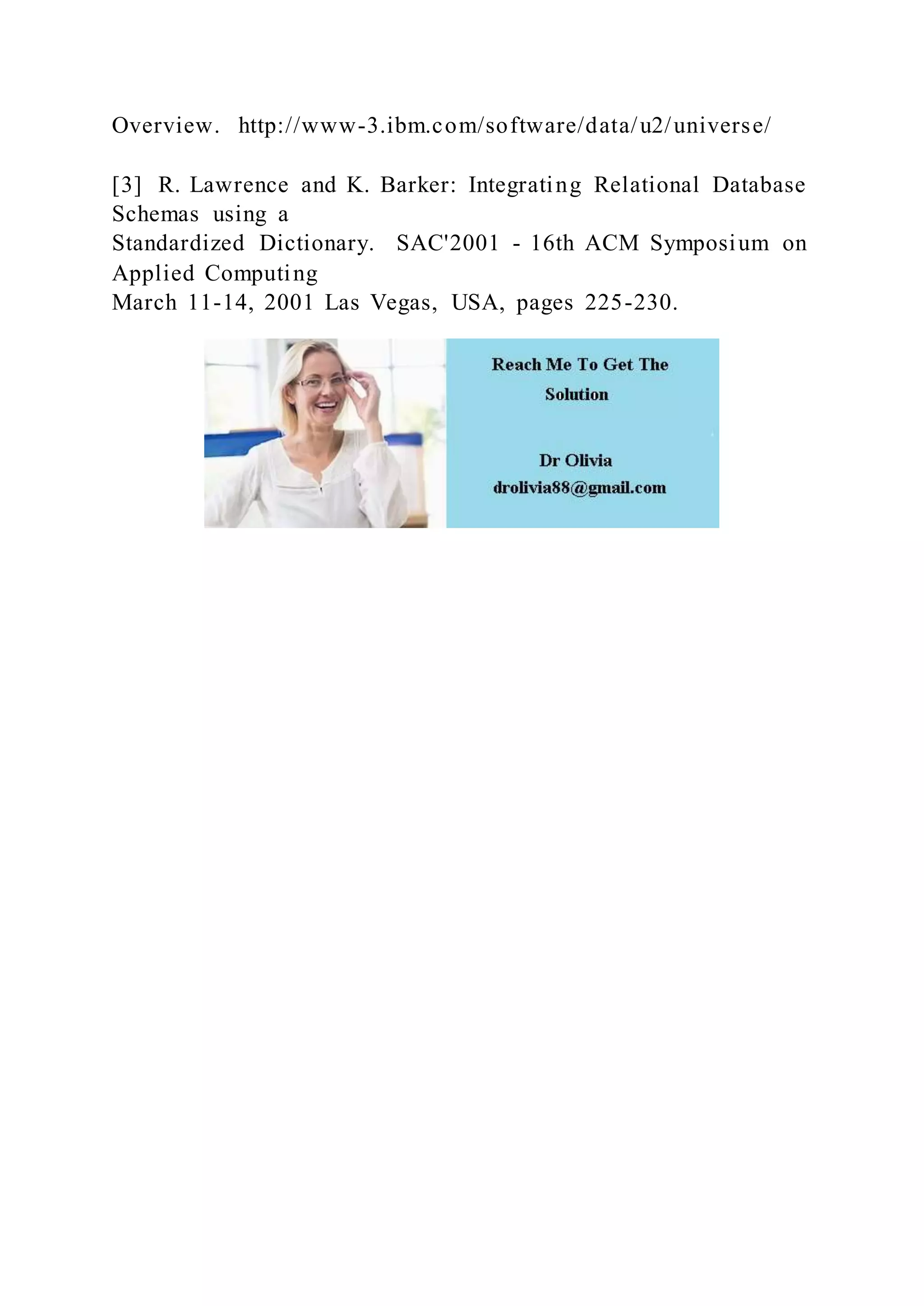 Data documentation and retrieval using unity in a universe® | PDF