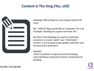 Suggestions and Ideas for Datadog | PPTX